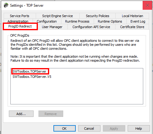 Changing TOP Server ProgID in newer versions of TOP Server - Can I ...