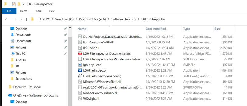Upgrading to LGH File Inspector v3.5 or Newer from v3-Software Toolbox