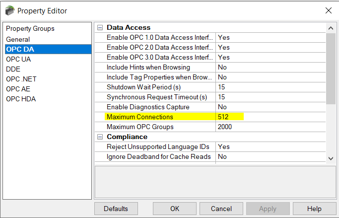 TOP Server Maximum Connections – OPC DA and OPC UA