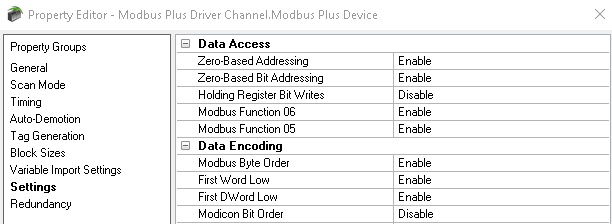 TOP Server Modbus Plus PCIe-85 Adapater (416NHM30042A) Support
